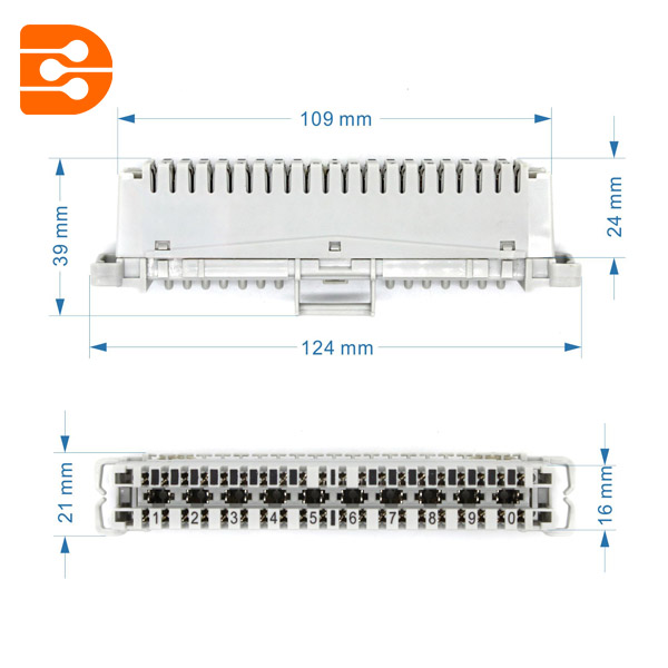 KRONE 10-Pair Conection Module from China manufacturer - DOWELL INDUSTRY