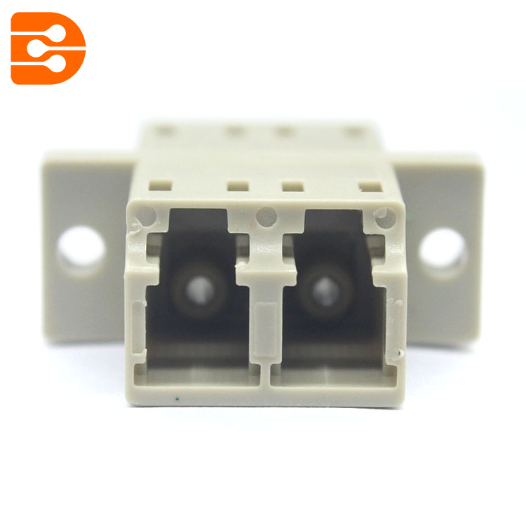LC/PC Multimode Duplex Adapter with Flange from China manufacturer ...