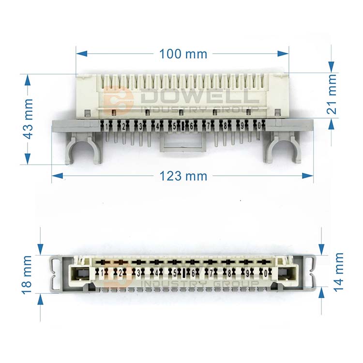 10-Pair LSA-PLUS NT Module from China manufacturer - DOWELL INDUSTRY