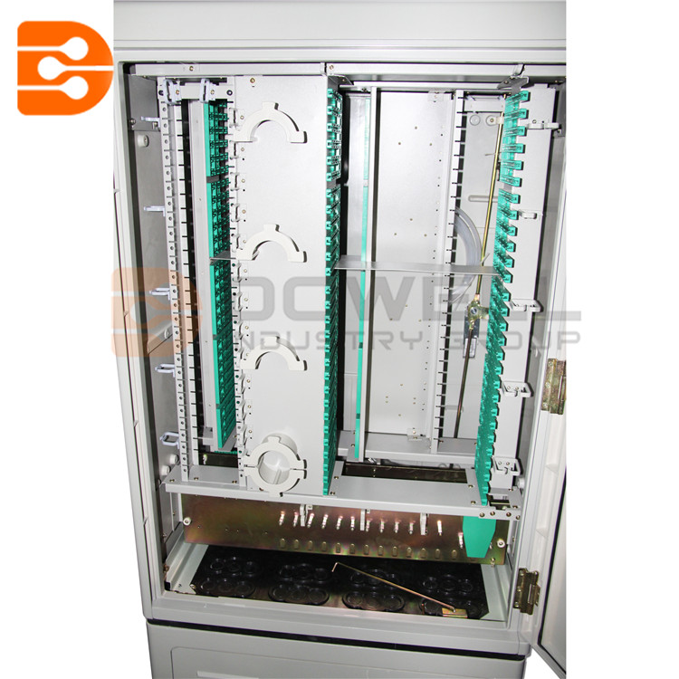288 Core SMC Fiber Optic Cross Connect Cabinet For Outdoor Cable ...